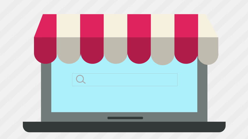 Online Shopping Concept with Motion Stock Footage Video (100% Royalty ...