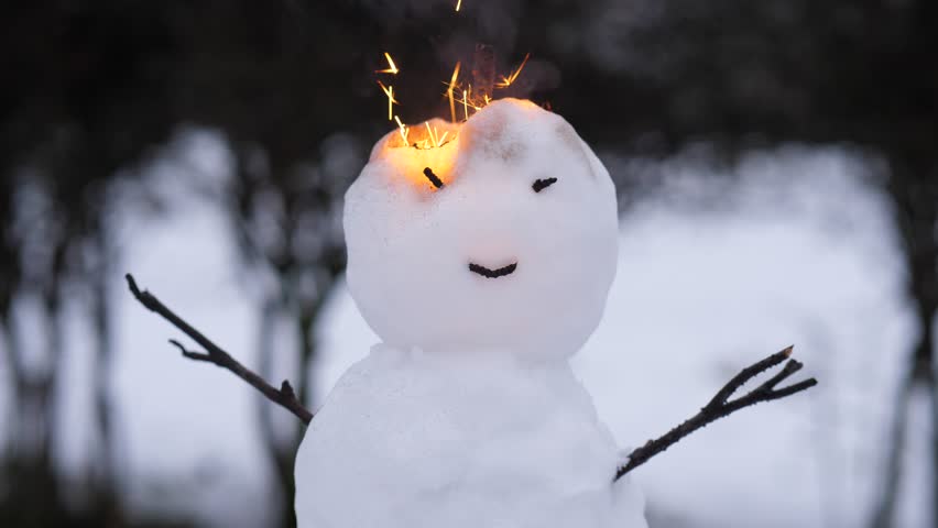 Small Snowman in winter image - Free stock photo - Public Domain photo ...
