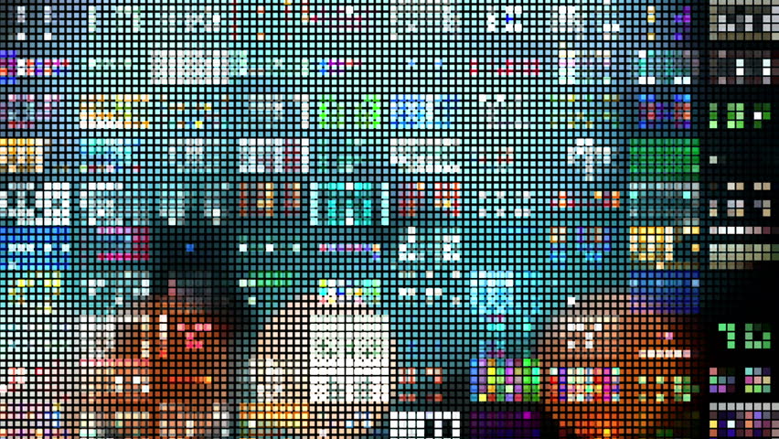 Stock video of abstract colourful pattern of led light | 3448301 ...