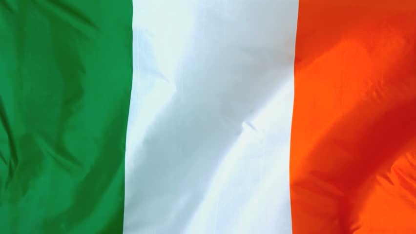 Irish Flag Waving in the Stock Footage Video (100% Royalty-free ...