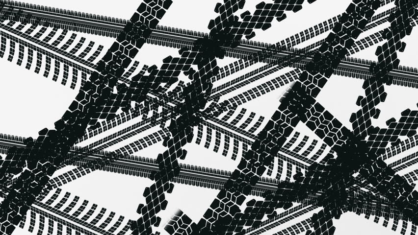 Animated Tire Tracks On White Stock Footage Video (100% Royalty-free ...