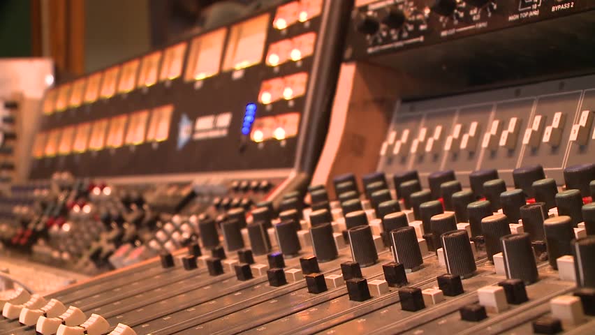 Professional Audio Sound Board in Stock Footage Video (100% Royalty ...