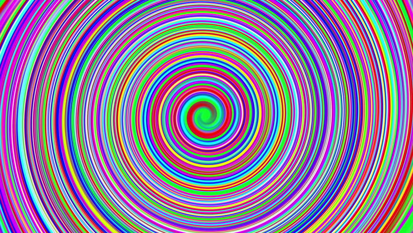 Colorful Hypnotic Spiral Circle. Swirl Looping Animation. Stock Footage ...