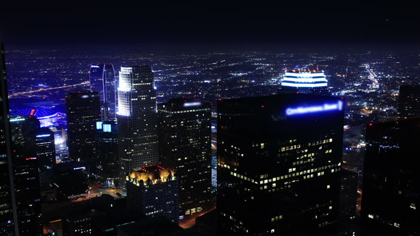Stock video of night cityscape timelapse 132 los angeles | 3726641 ...