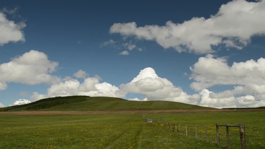 Grassland, Farm, and skies landscape in Alberta image - Free stock ...