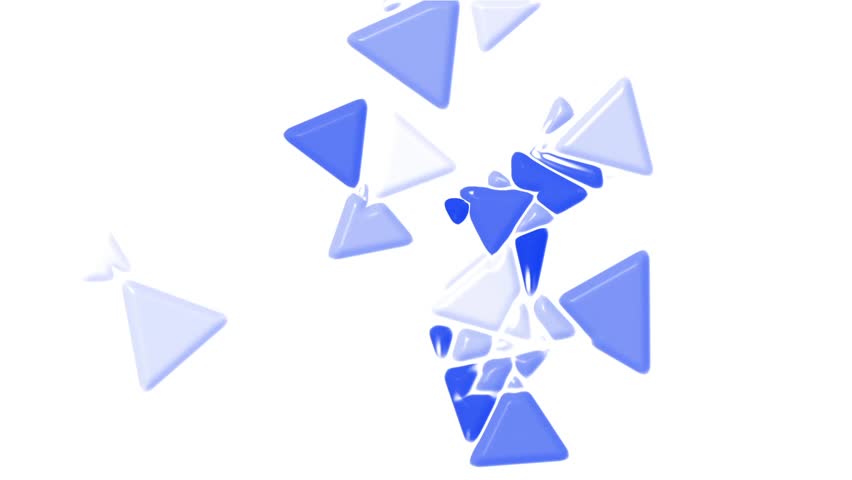Blue Plastic Triangles Card Mosaics Stock Footage Video (100% Royalty ...