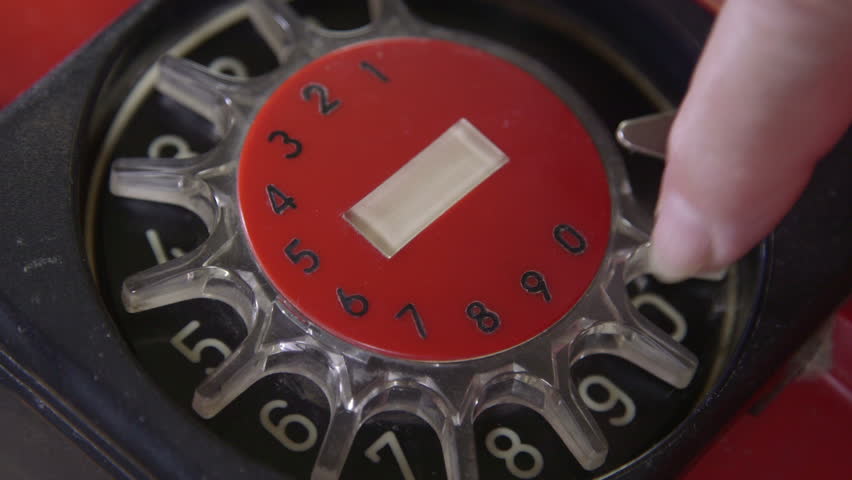 Female Hand Dialing 911 Emergency Call On Rotary Phone Stock Footage ...