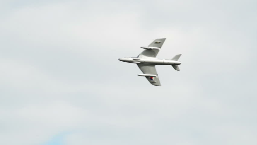 A Hawk Hunter Fly By Stock Footage Video (100% Royalty-free) 4212811 ...