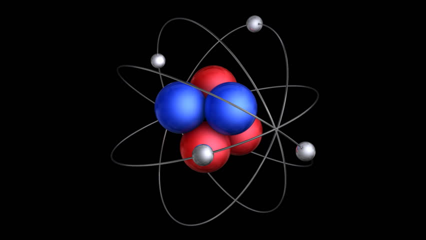 Atom Loop Isolated On Black Stock Footage Video (100% Royalty-free ...