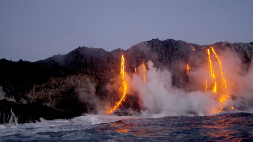 Steam Rising from Waves as Stock Footage Video (100% Royalty-free ...