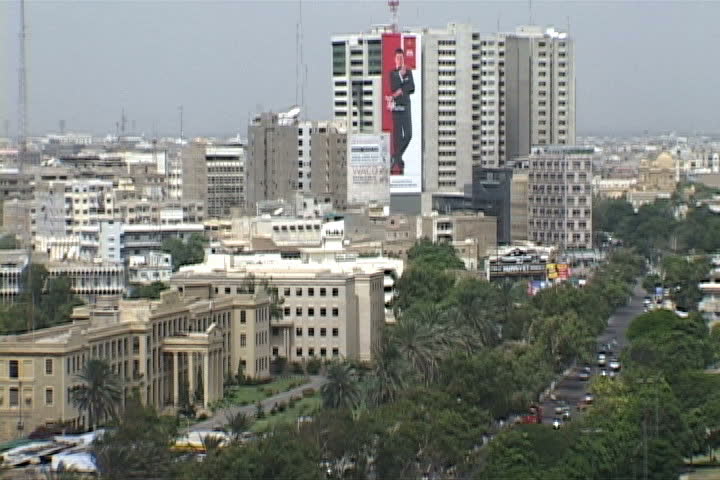 Tall Apartment Buildings In Karachi In Karachi, Pakistan วิดีโอสต็อก ...
