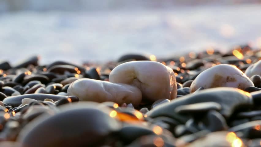 Pebbles on the beach landscape image - Free stock photo - Public Domain ...
