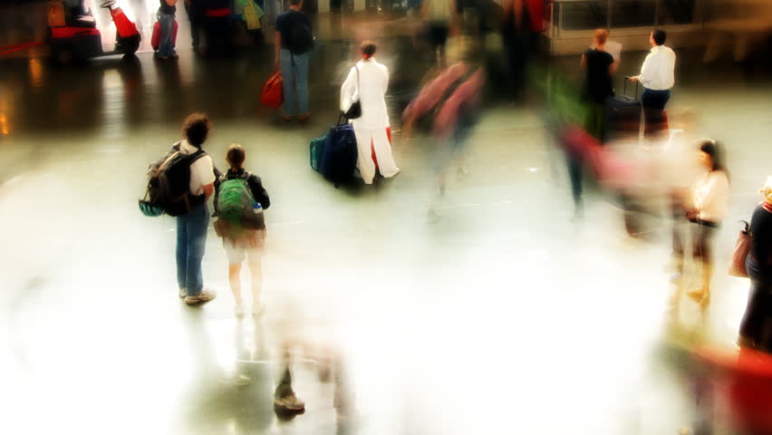 Fast Moving Crowd of People, Stock Footage Video (100% Royalty-free ...