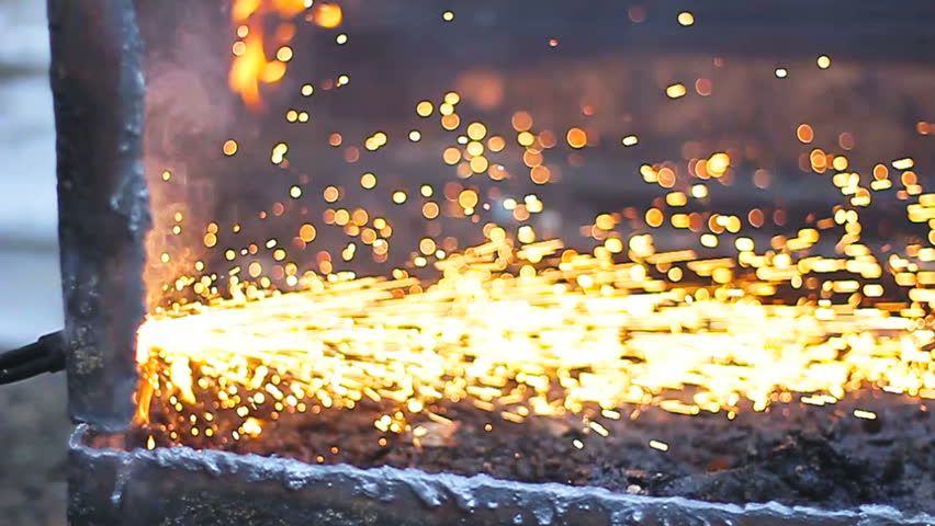 Close-up Of Quartz And Glass Welding Made With Gas High Temperature ...