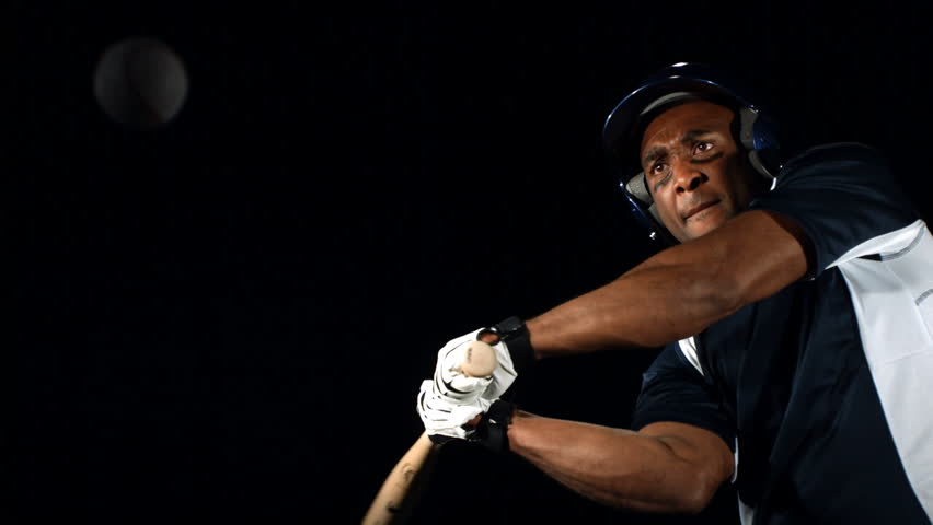 Silhouetted Baseball Player Taking Practice Swings Stock Footage Video ...