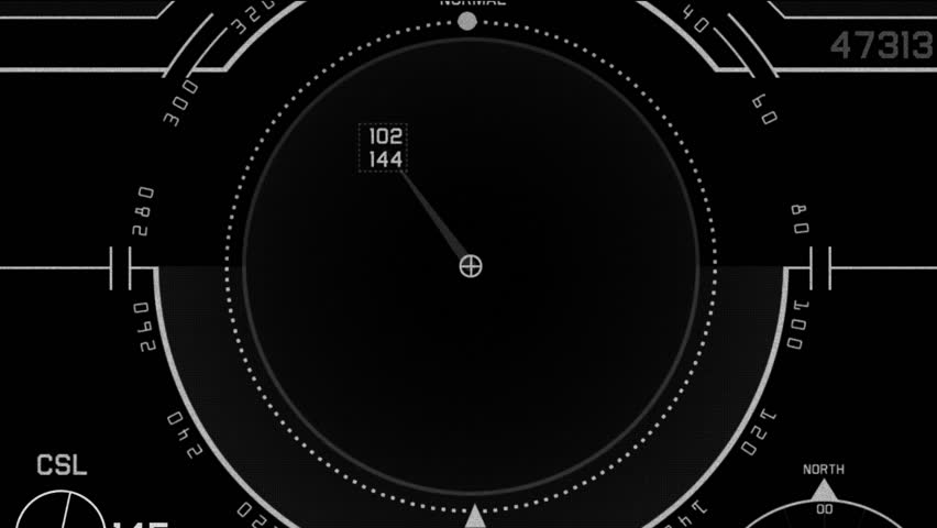 A Fictional Air Traffic Controller Radar Sweep Screen. Stock Footage ...