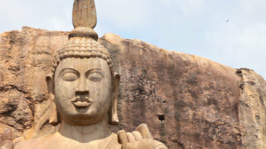 Buddha statue on rock in Sri Lanka image - Free stock photo - Public ...