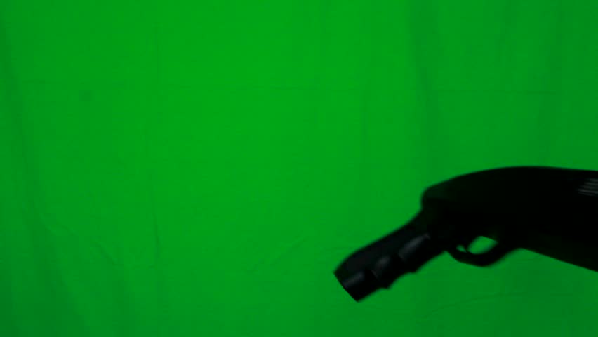 Taking Shotgun To A Screen From Right Side, Then Holding It And Taking ...