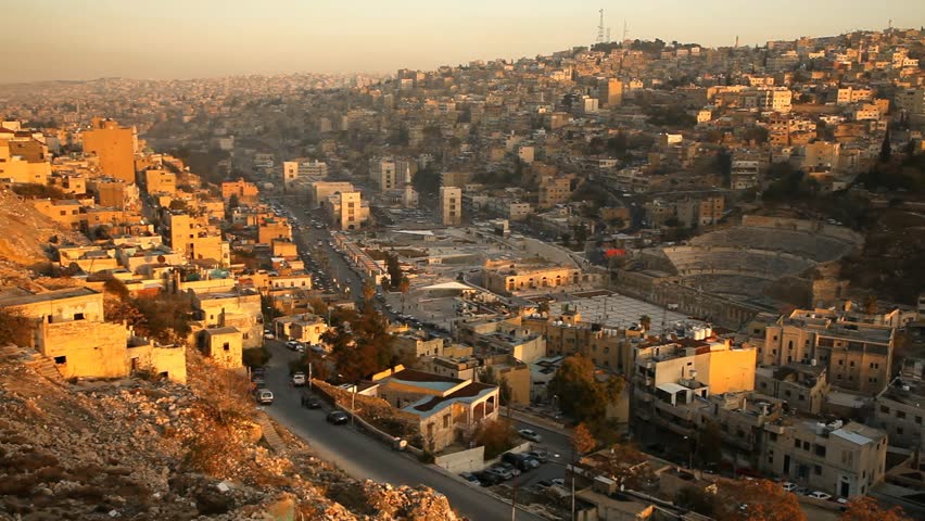 Amman, Jordan - April 7, 2017 : Compound Clip Of Abdali Boulevard The ...