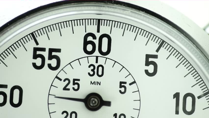 Stopwatch Close Up Of Clock Face Dial And Hands Stock Footage Video ...