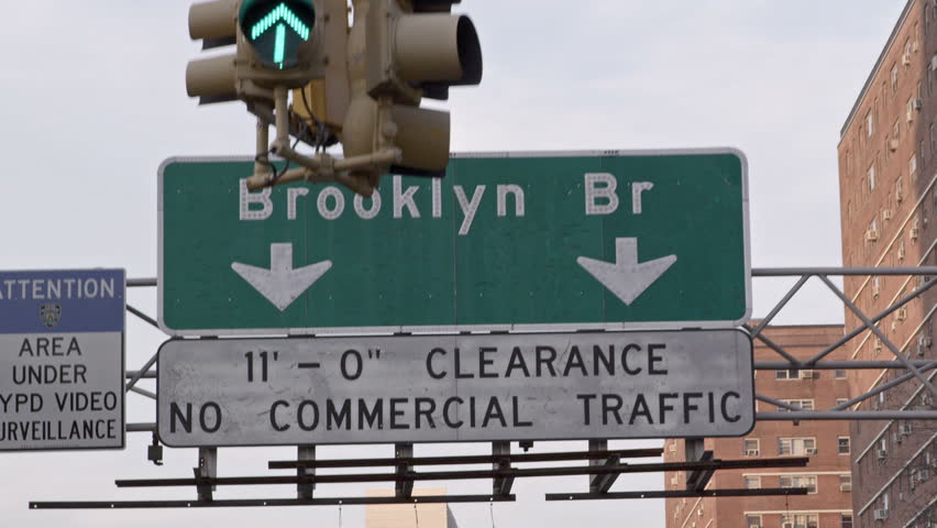 NEW YORK - JULY 3, 2015: Signs For The BQE, Belt Parkway, And Hamilton ...