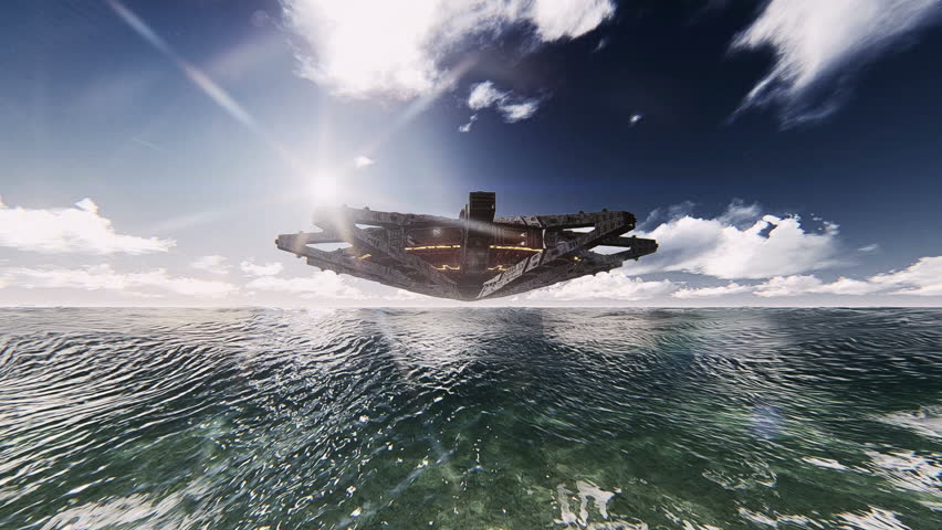 Flying Saucer, the Mothership On Stock Footage Video (100% Royalty-free ...