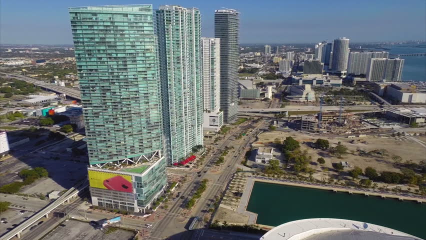 Birds Eye View of Downtown Stock Footage Video (100% Royalty-free ...