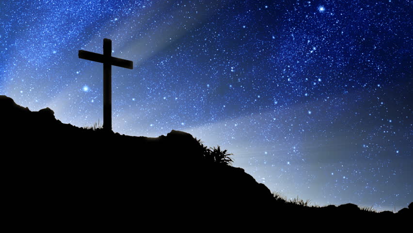 Cross, Moon, And Stars Time-lapse Stock Footage Video 9023497 ...