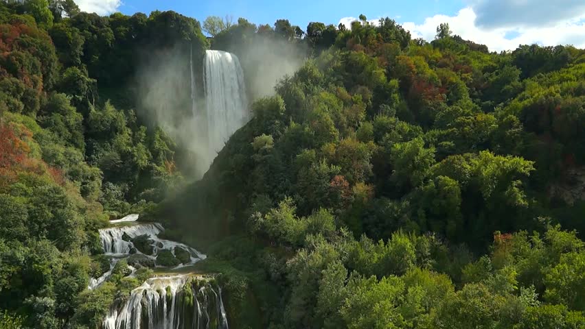 Cascata Delle Marmore (Marmore's Falls) Is A Man-made Waterfall In ...