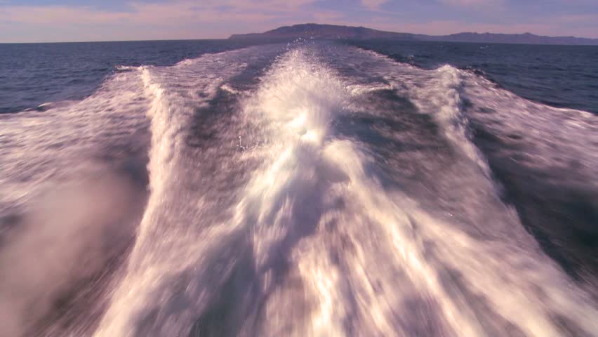 View of Boat Traveling Over Stock Footage Video (100% Royalty-free ...