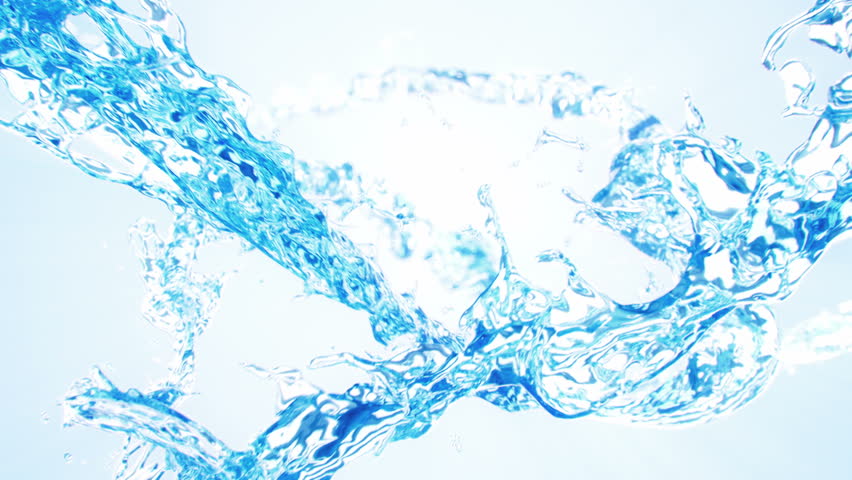 Water Flow (cg Slow Motion Water With Alpha Matte, Full Hd) Stock ...