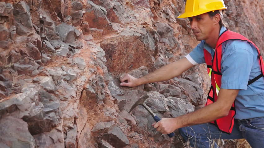 Geologist in Safety Gear in Stock Footage Video (100% Royalty-free ...