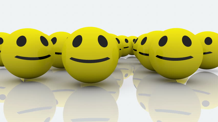 Business Team Holding Smiley Face Balloons In The Office Stock Footage ...