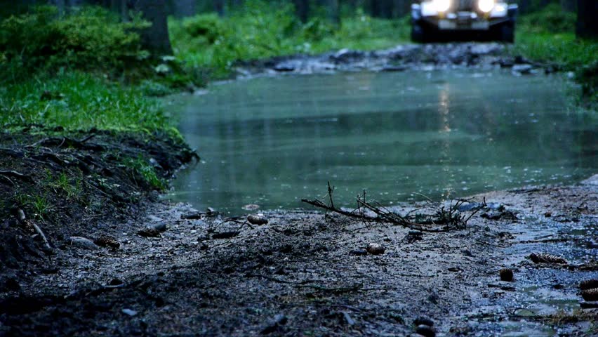 Offroad Wet Weather Muddy Lumix Stock Footage Video (100% Royalty-free ...