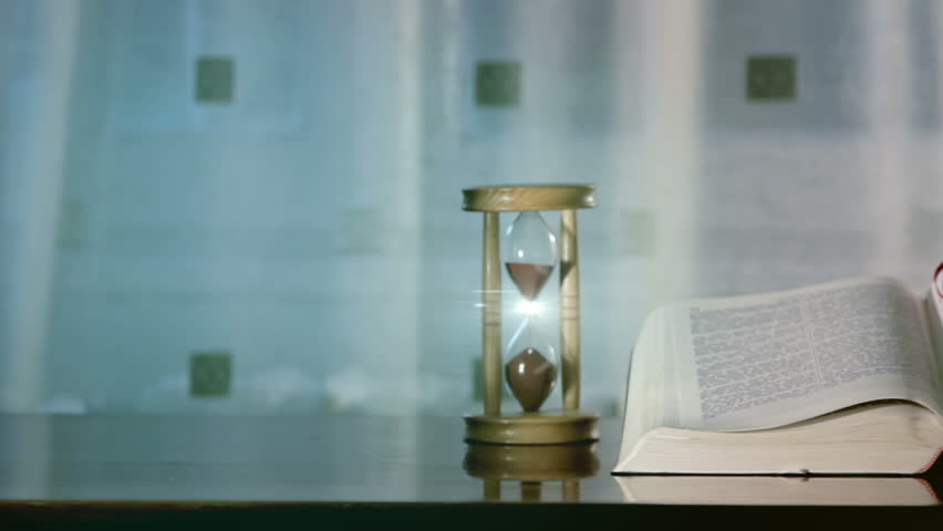 Holy Bible and Hourglass Stock Footage Video (100% Royalty-free ...