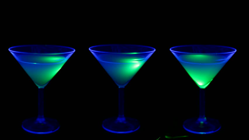 Cocktail Under UV Lights. Stock Footage Video 6481289 | Shutterstock