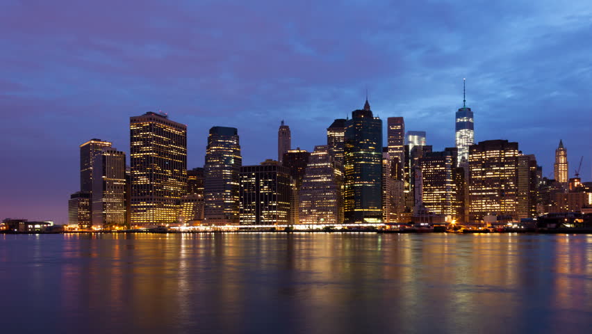 Stock Video Clip Of 4k Sunrise Timelapse Of Manhattan Skyline In