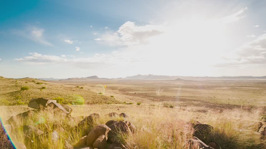 Wide Shot Of Desolate Desert Stock Footage Video 417241 | Shutterstock