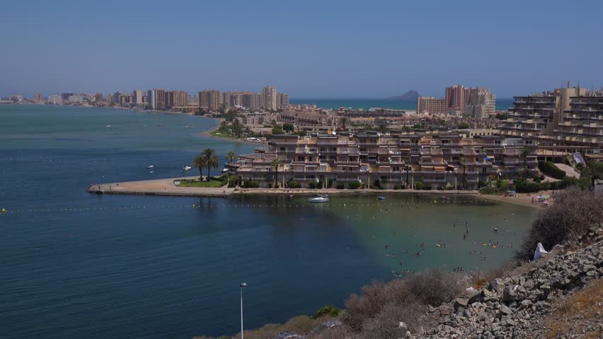 Spain, Mar Menor, Sea Tourist Stock Footage Video (100% Royalty-free ...