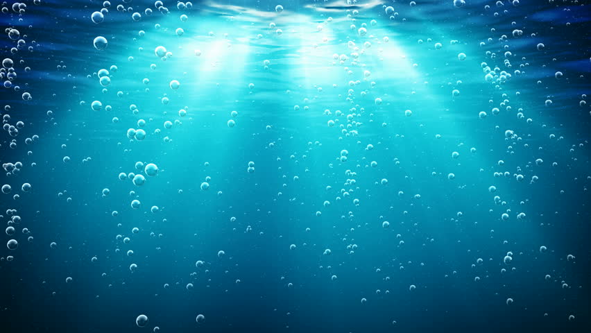 Ocean Waves Reflecting Sun With Rays Stock Animation 9034055 Underwater ...