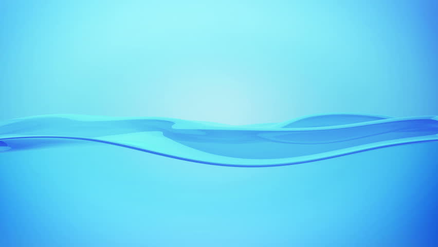 Animation Of Clear Blue Water Surface. Background With Wave Of Drinking ...