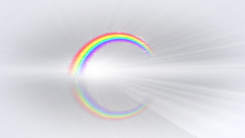 Rainbow In White Background. Stock Footage Video 686920 | Shutterstock