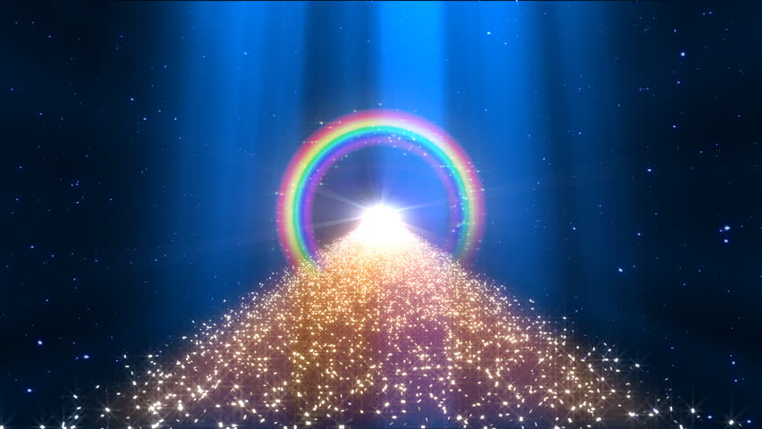 Stock video of rainbow in space way. | 691381 | Shutterstock