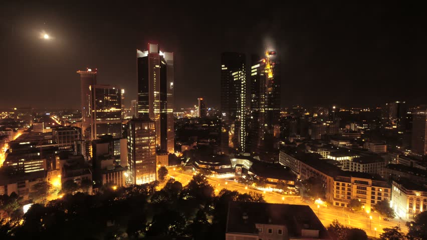 Light Night City Landscape