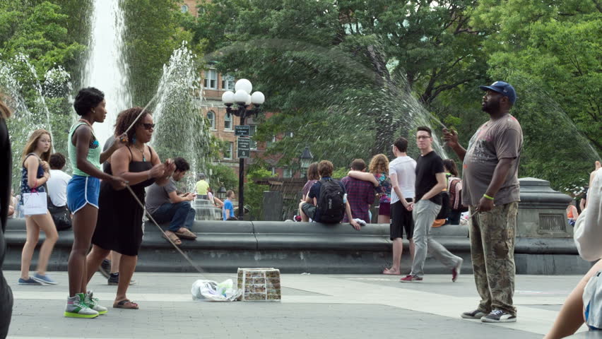 NEW YORK - JULY 20, 2014: Jump Rope And Double Dutch In Washington ...