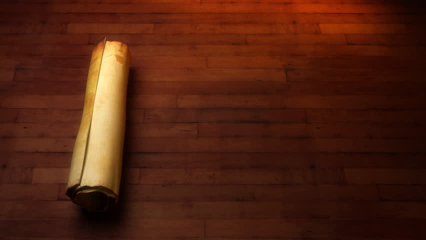 HQ Animation Of Scroll Opening. Best Used For Titling And For ...
