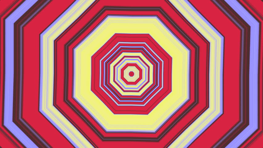 Fractal Target with Concentric Octagonal Stock Footage Video (100% ...