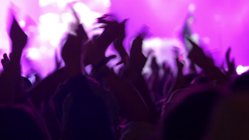4k Concert Crowd at Live Stock Footage Video (100% Royalty-free ...