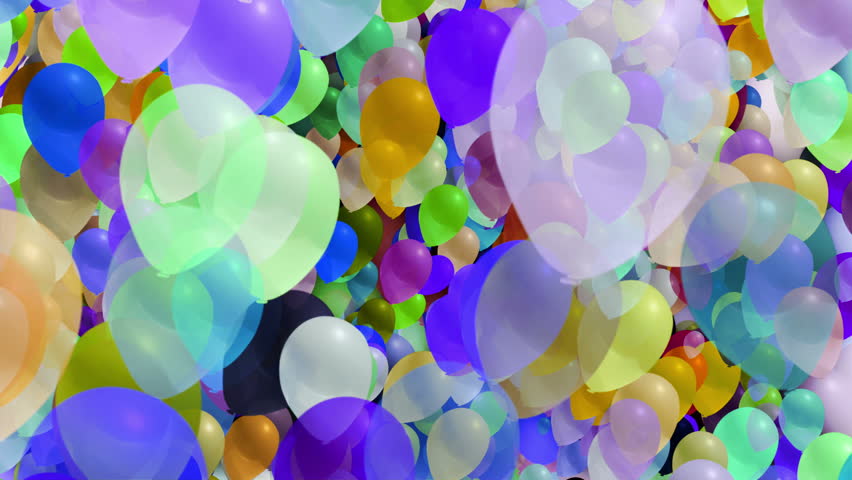 Stylish Flying Balloon Animation for Stock Footage Video (100% Royalty ...