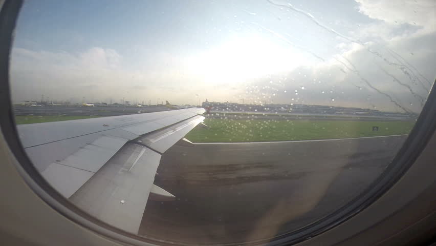 Airplane Taking Off Looking Out Stock Footage Video (100% Royalty-free ...